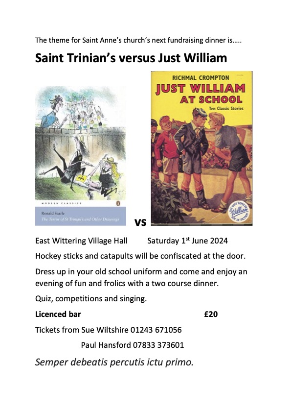 St. Trinian’s versus Just William – St Anne’s Church East Wittering