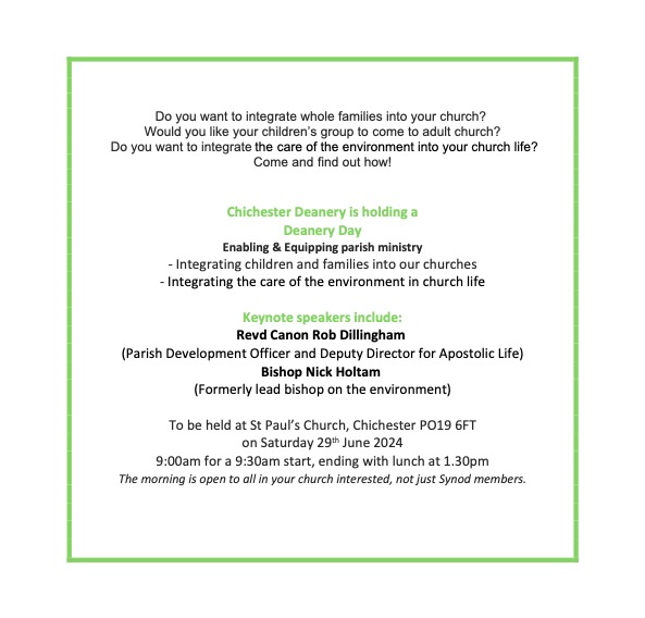 Deanery Day – 29 June 2024 – St Anne’s Church East Wittering